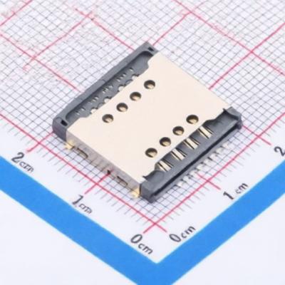 China 8 Pins SIM Card Connector Model MUP C7405-01 H3.0 Configuration without Post Designed for Industrial for sale