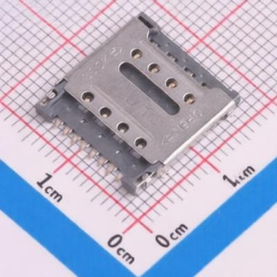 China Micro SIM Card Connector Model MUP C7091 04 Featuring 8 Pins 1.50mm Pitch and Process Compliance for sale