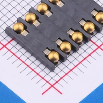 China SIM Card Connector 10 Pin H1.2 with 15u Gold Plating MUP C7402-01 Process Compliant Component for sale
