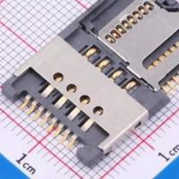 China 2 in 1 Card Connector Micro SD 8 pin and SIM 8 pin Featuring Model MUP M6019 02 with Plating Variants for sale