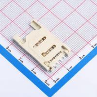 China SIM Card Connector H2.8 Without Post Featuring MUP C7101-02 6p Smaller Hole Configuration for sale