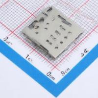 China Single Nano SIM Card Connector Model MUP C7803-01 Normally Open Type with Card Tray Height 138mm for sale