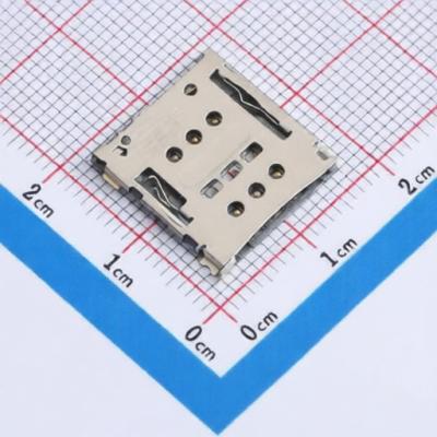 China Normally Open Single Nano SIM Card Connector With Card Tray Model MUP C7804-01 Height 145mm for sale