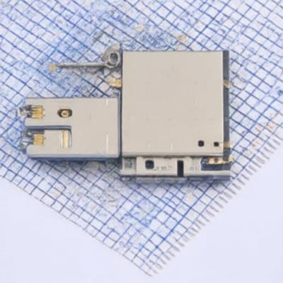 China Connector SIM Card 6 Pin Long Shell Height 180 Millimeters Without Post MUP C7008-05 Series for sale