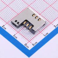 China SIM Card Connector 6P Long Shell MUP C7029-02 Process Compliant Component for Industrial Applications for sale