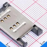 China Connector SIM Card 6p H2.7 without post MUP MUP-C714-2 Process Compliant Type for Electronic Devices for sale