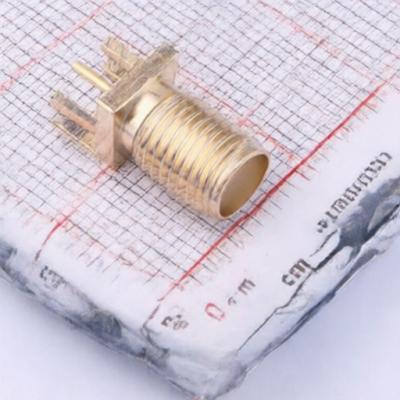 China PCB Mount SMA Jack Connector MyAntenna A-SMA-KE-13.5A Featuring Gold Plated Brass and PTFE Insulator for sale