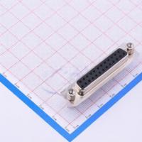 China D Sub HB Type Female Connector Nextron Z SUBDPCF5071022 with Gold Plated Contacts and Black Insulator for sale