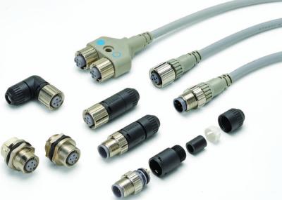 China Waterproof OMRON XS2R-D427-5 FA connector with spatter resistant cable and IP67 degree of protection for sale