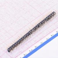 China Pin Headers Nextron 213-8021-4021-001 Double Row 2.54mm Pitch Brass Contacts and Polyester Insulator for sale