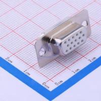 China electrical connector Nextron Z SUBHBBF107A091 female D SUB HB type with 15 pin gold plated contacts for sale