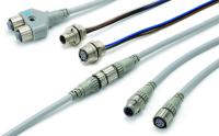 China Durable round water resistant M12 connectors OMRON XS5R-D426-1 with audible click locking mechanism for sale