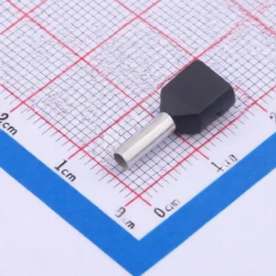 China Flexible wire cold pressed ferrule black max 1.5 mm cross section Phoenix Contact AI TWIN 2X 1 5 8 BK for sale