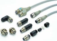 China Water resistant M12 connectors for industrial featuring IP67 and fire retardant OMRON XS2R-D526-S003 model for sale