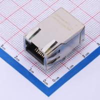 China Durable 1x1 Tab UP RJ45 Integrated Magnetics Connector PULSE J1011F21PNL for Fast Ethernet Networking for sale