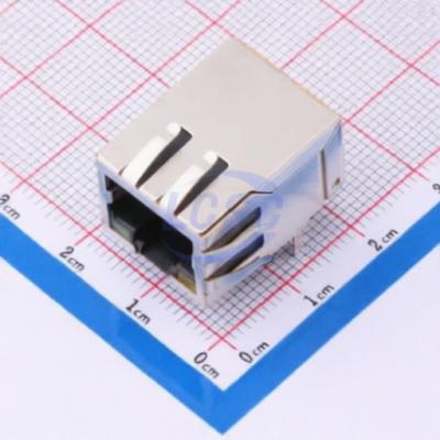 China Industrial RJ45 Connector with Extended Temperature and EMI Shielding Featuring PULSE JX0011D21BNL for sale