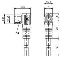 China sensor cable connectors OMRON XS2R-D426-1 with PVC PUR polyethylene cables and gold plated contacts for sale