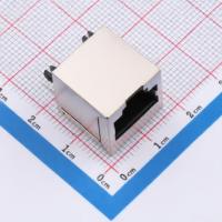 China High reliability network connector RCH RC00119 with gold plated phosphor copper pins and plastic seat for sale