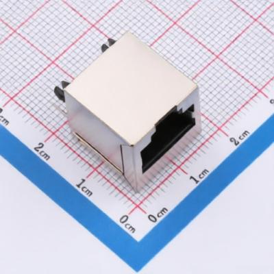 China High reliability network connector RCH RC00119 with gold plated phosphor copper pins and plastic seat for sale