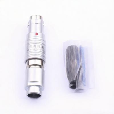 China D type cable clamp compatible QianHai Joying FGG.1T.304.CLAD JY plug with PPS insulator and gold plated pins for sale