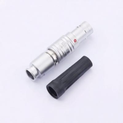 China Copper alloy shell pearl chrome plated QianHai Joying FGG.0B.302.CLAD JY plug with gold plated pin core for sale