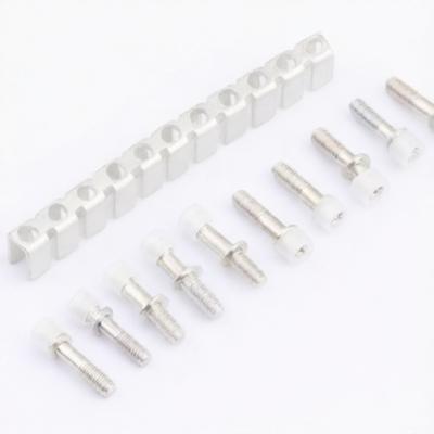 China Screw type bridge 10 positions 6.2 mm pitch with spring washer Phoenix Contact 3000834 silver color for sale