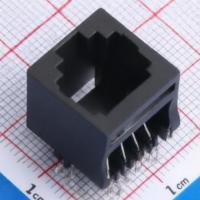China electronic network connector RCH RC00111 featuring PA46 black housing and phosphor copper pin design for sale