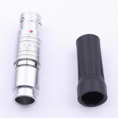 China Durable connector QianHai Joying FGG.2B.306.CLAD JY featuring PPS insulator and pearl chrome plating for sale
