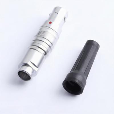 China QianHai Joying FGG.1B.307.CLAD JY plug with pearl chrome plated copper alloy shell and PPS insulator for sale