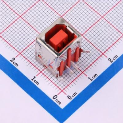 China Industrial USB 2.0 connector Samtec USBR-B-S-F-O-TH with gold flash plating and enhanced retention force for sale