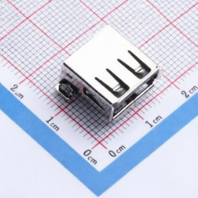China USB 2 0 Connector Samtec USB-A-S-F-B-SM2 with Phosphor Bronze Contacts and High Temperature Thermoplastic for sale