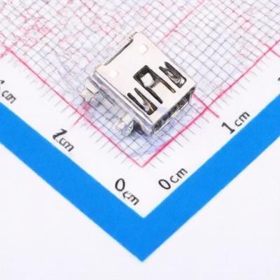 China Mini USB 2.0 Connector Samtec MUSB-05-F-B-SM-A Hot Pluggable Type B Industrial Application for sale