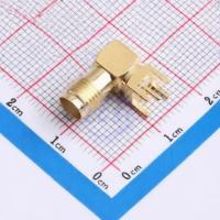China Brass body SMA coaxial RF connector SAMZO SMA-KWE-145-W4-3 featuring PTFE insulator and gold plating for sale