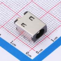 China DC power jack horizontal mounting 5 pin 2.5mm needle diameter SAMZO 9CW5125BEGB with conventional flared opening interface for sale