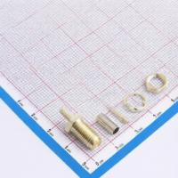 China Vertical male pin coaxial RF connector SMA KY 195 L0 1 H with gold plating brass body PTFE insulator for sale