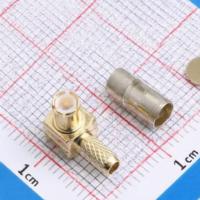 China MCX Coaxial RF Connector SAMZO MCX-JW-105-T0-0 with 10.5mm Length and Gold Plated Surface Treatment for sale