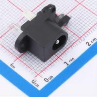 China Vertical plug in dc power jack with 3 pins SAMZO 9CL3128BEGA high current electronic switch connector for sale