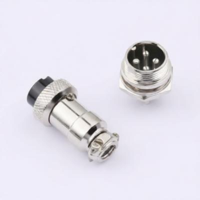 China Industrial electronic connector SAMZO GX16-FH-04-A-A with 4 pin female and male aviation style ports for sale