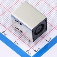 China Horizontal plug-in dc power jack with conventional flared opening and 9 pin setup SAMZO 9CW9170BEMA for sale