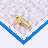 China High frequency SMA coaxial RF connector SAMZO SMA-KWE-250-W4-1 gold plated brass body PTFE insulator for sale