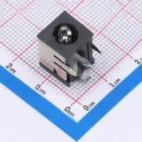 China DC Jack SAMZO 9CW4130BTFB Horizontal DIP Mount High Current Flat Opening Interface 13 Millimeter for sale