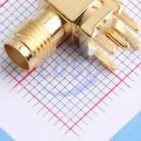 China SMA coaxial RF connector SAMZO SMA-KWE7-150-W4-0 with gold plated brass body and PTFE insulator for sale