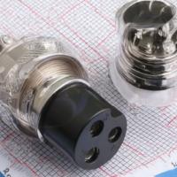 China Certified Female Aviation Connector SAMZO GX20-FH-03-A-A with 03 Pin Layout and SVHC ROHS Compliance for sale