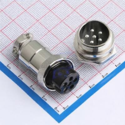 China 6 pin female aviation connector SAMZO GX20-FH-06-A-A part of GX20 series for electronic connections for sale