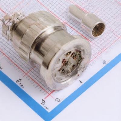 China Coaxial rf connector vertical pin position 50 ohms impedance 27.2mm length SAMZO BNC-J-272-L0-N nickel for sale