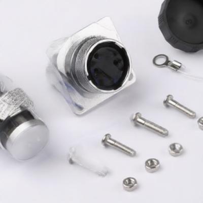 China electronic connector SAMZO WS20-TZ-02-V-PS featuring zinc chrome plated housing and silicone rubber seal for sale