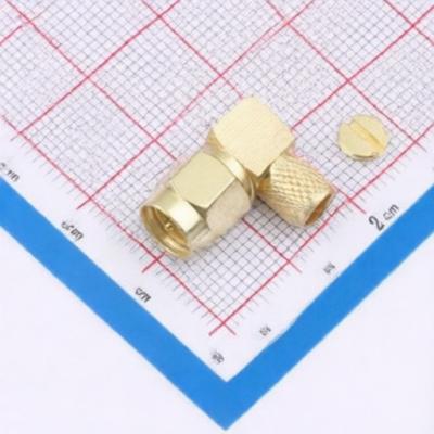 China SMA JW6 167 T0 0 SMA Coaxial RF Connector 90 Degree Interface for Frequency Range Up to 12.4 Gigahertz for sale