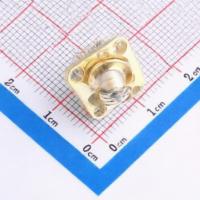 China Gold plated brass body vertical SMA coaxial RF connector SAMZO SMA-KFD4-167-L0-1 with PTFE insulator for sale