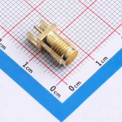China Durable SMA Coaxial RF Connector SAMZO SMA-KE-135-F4-3 with 13.5mm Body Length and 4 Pin PCB Mount for sale