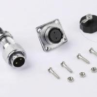 China electronic switch connector SAMZO WS16-TZ-02-V-PS featuring zinc chrome plated housing and silicone rubber seal for sale